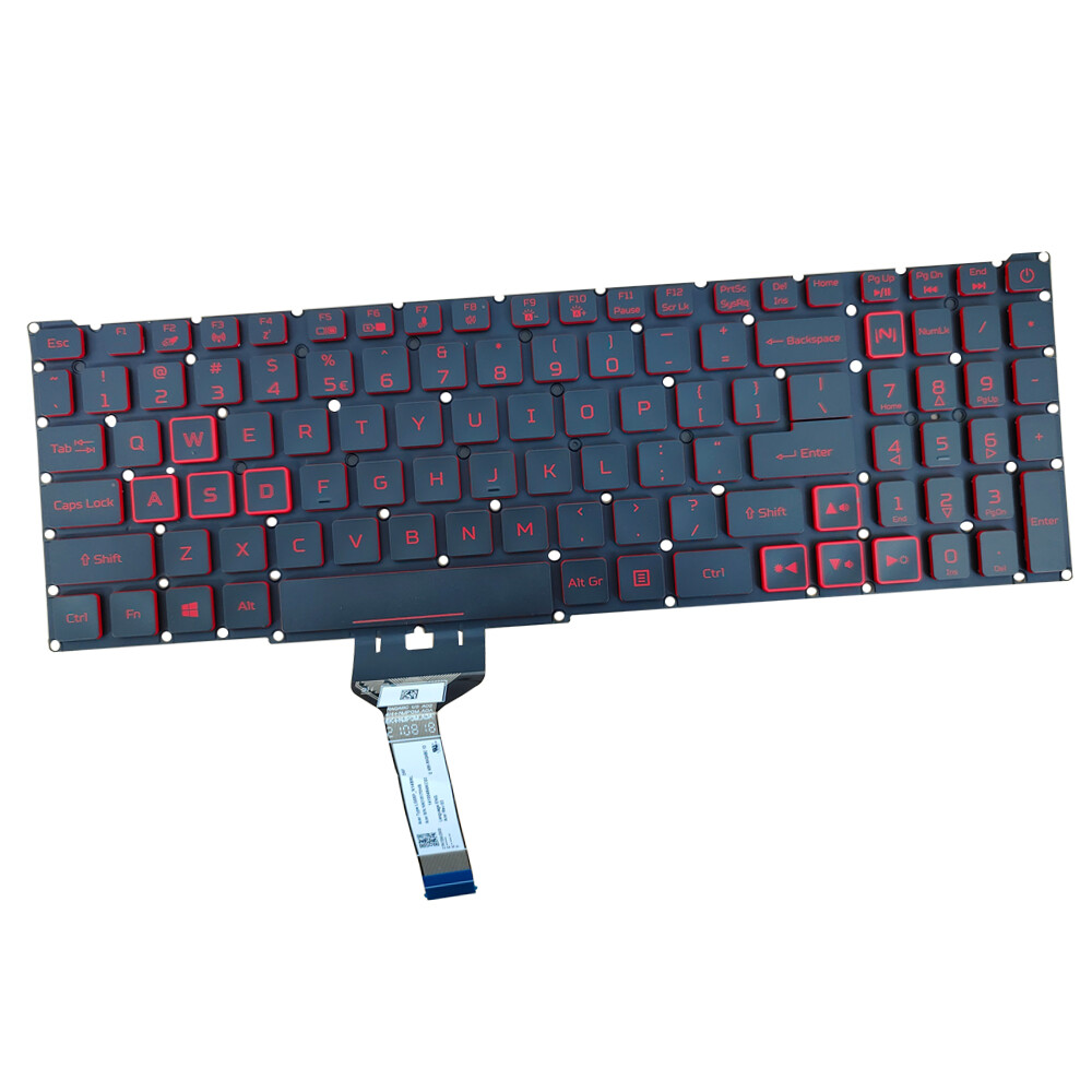 US red Backlit Keyboard For Acer Nitro 5 AN515-45 AN515-55 N20C1 AN515 ...