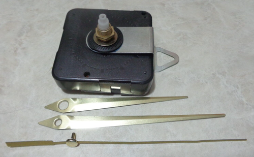 Quartz AA Battery Clock Movement requires 3/8in hole, 1/2in tall ...