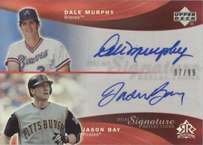 2005 Upper Deck Reflections - Dual Signature Reflections Dale Murphy ...