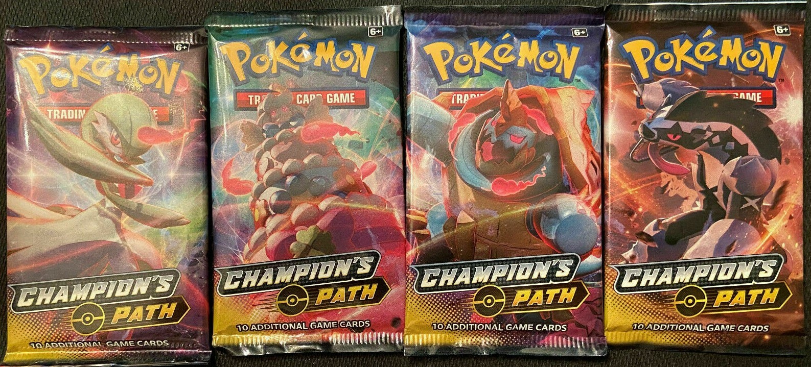 4x CHAMPION'S PATH Booster Packs x4 Pokemon TCG Art Set Cards BRAND NEW ...