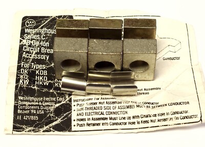 WESTINGHOUSE CUTLER HAMMER KPR3B K Frame Breaker Keeper Nut Assembly ...