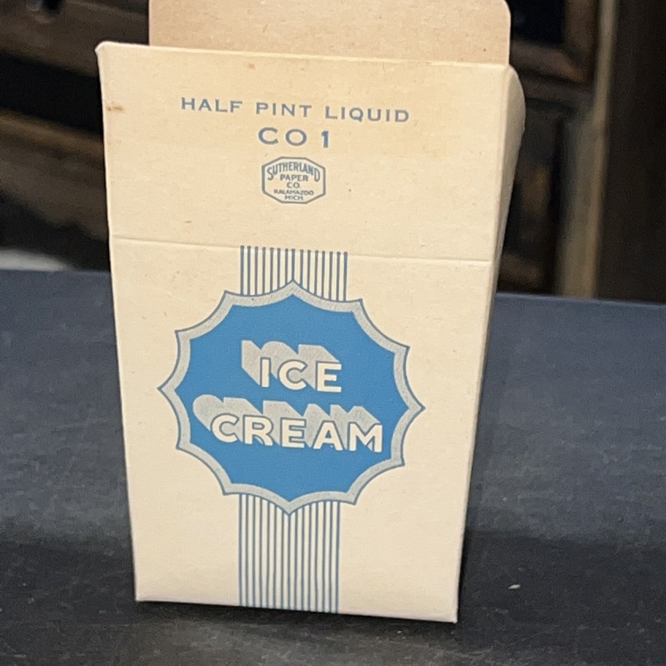 Vintage 5pc. 1936 Half Pint Ice Cream Dairy Boxes Containers- Alaska | eBay