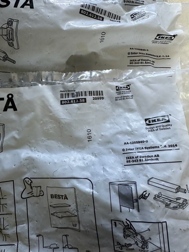IKEA Besta Soft Closing Push-Open Hinge 802.612.58 | eBay