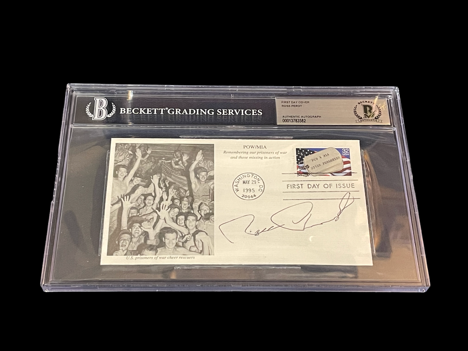 Ross Perot Texas Billionaire EDS CEO Rare Signed Autograph FDC BAS ...