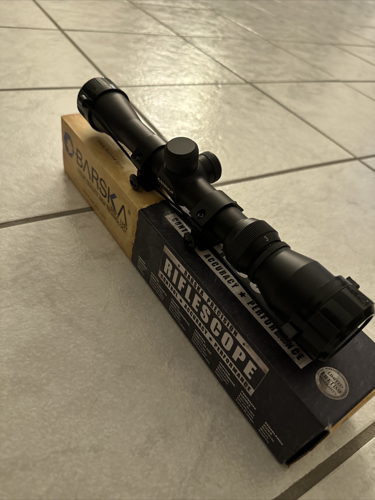 BARSKA 3-9x32 Plinker-22 Riflescope w/ Dovetail Style Rings in Black ...