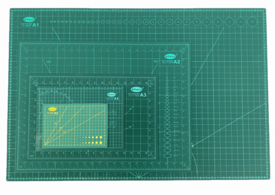 A1, A2, A3, A4, A5 CUTTING MAT NON SLIP SELF HEALING PRINTED GRID LINES ...