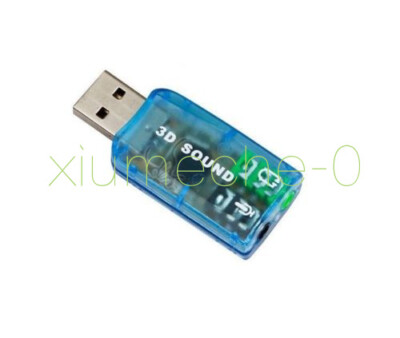 CM108 Chipset USB 2.0 to 3D AUDIO SOUND CARD ADAPTER VIRTUAL 5.1 CH ...