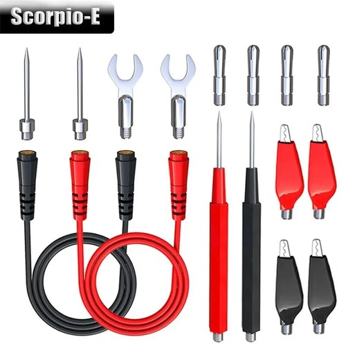 16PCS Multimeter Test Lead Kit Replacement Banana Plug Set with ...