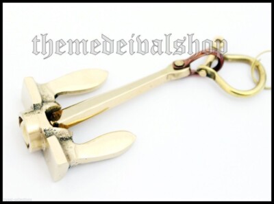 Unique Edition Vintage Solid Brass Nautical Marine Anchor Key Chain ...