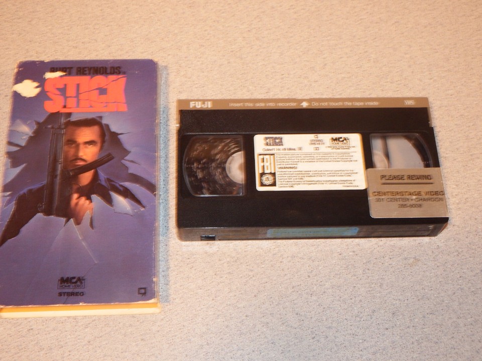 Stick 1985 VHS Rare Hard To Find Original Release Version Burt Reynolds ...