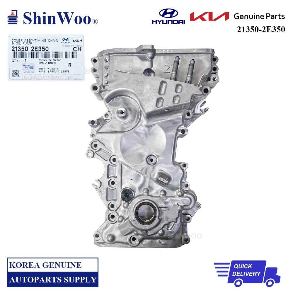 GENUINE Hyundai Kia Timing Chain Oil Pump Cover OEM 21350-2E350 | eBay