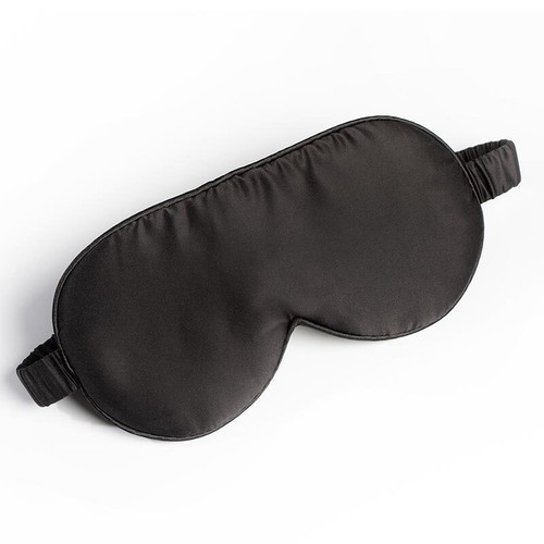 Silk Satin Sleep Mask Night Cover Eye Masks One Size Fits Most Black ...