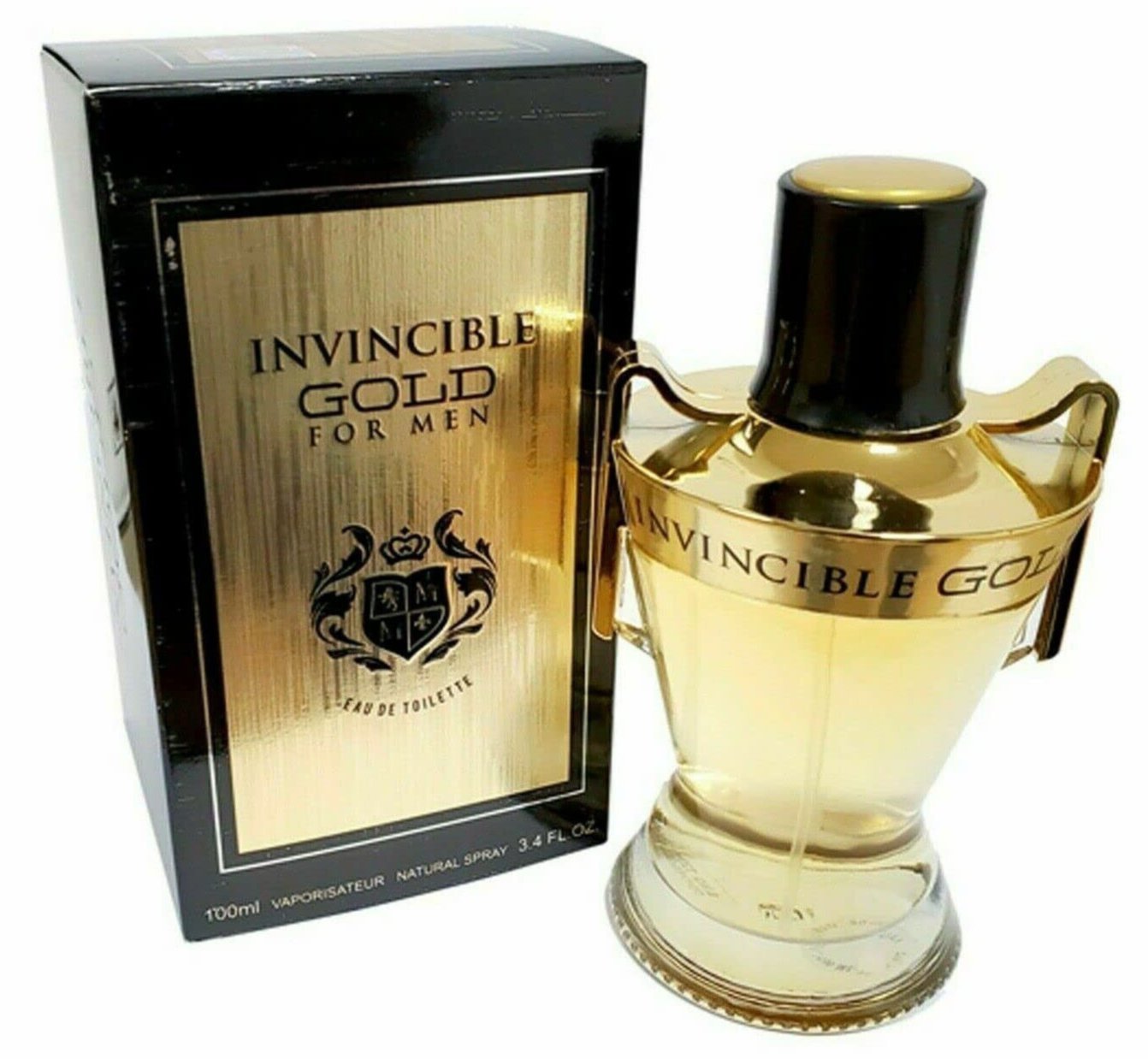 INVINCIBLE GOLD men's designer cologne 3.4 oz spray by MIRAGE BRANDS | eBay