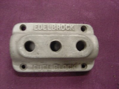 Edelbrock Old School Tri Power Fuel Block | eBay