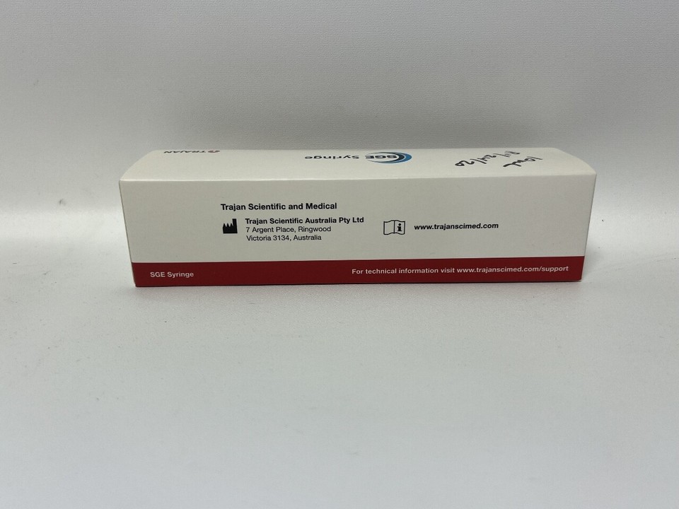 Trajan SGE 008900 Gas Tight Syringes, Removable Bevel-Tip Needle, 10 mL ...