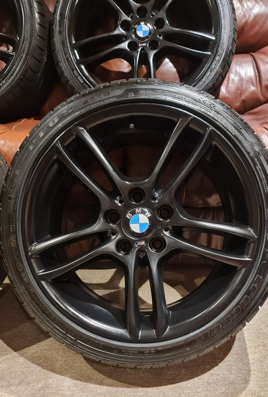 TYRES & RIMS. BLACK RIMS 18 GENUINE BMW STYLE 261 1 SERIES M SPORT ALLO ...