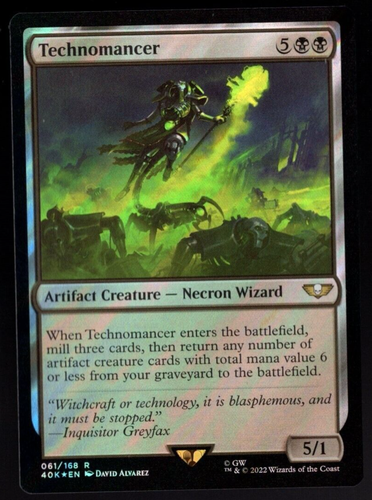 Technomancer 061/168 Rare Surge Foil Warhammer 40k Magic The Gathering NM | eBay