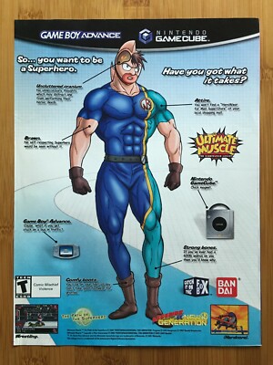 Ultimate Muscle Gamecube 2003 Vintage Print Ad/Poster Official Promo ...