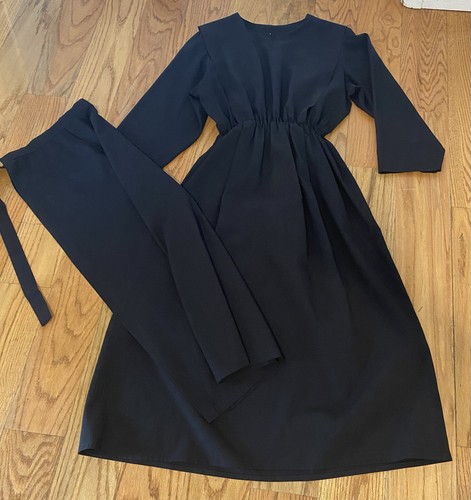 Amish Mennonite Dress 40” Bust/24-36” Waist Modest *Pullover W/Cape ...