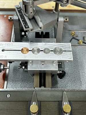 7 U.S. COIN HOLDER FOR NEW HERMES ENGRAVING VISE FOR CLEANING, REPAIR ...