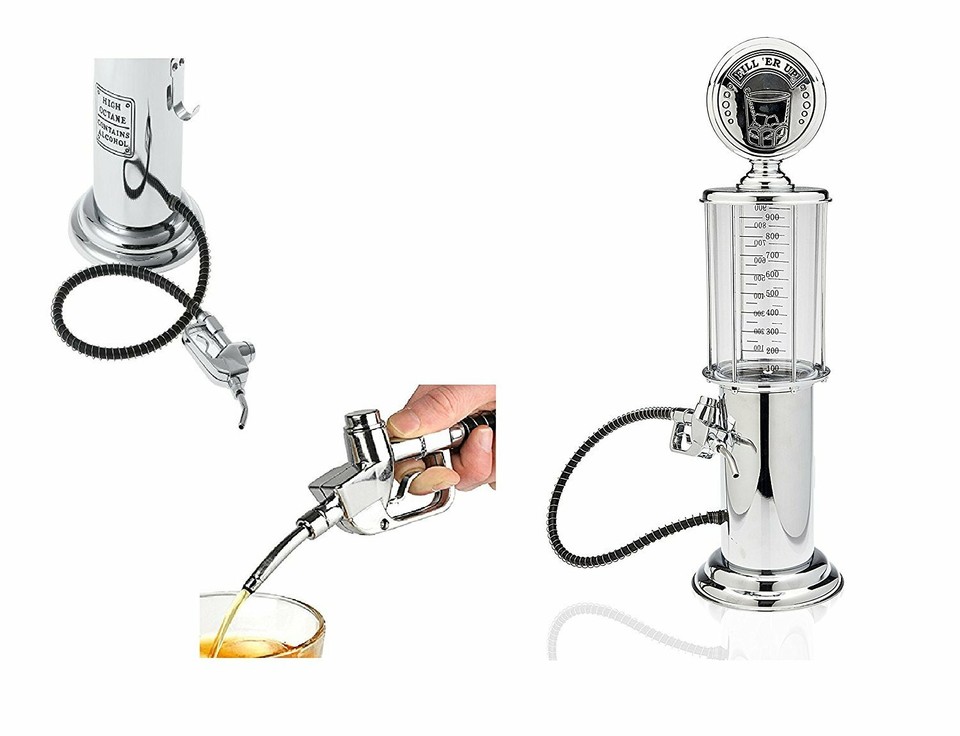 Gas Pump Whiskey / Bourbon Decanter - Liquor Dispenser for Vodka, Rum ...