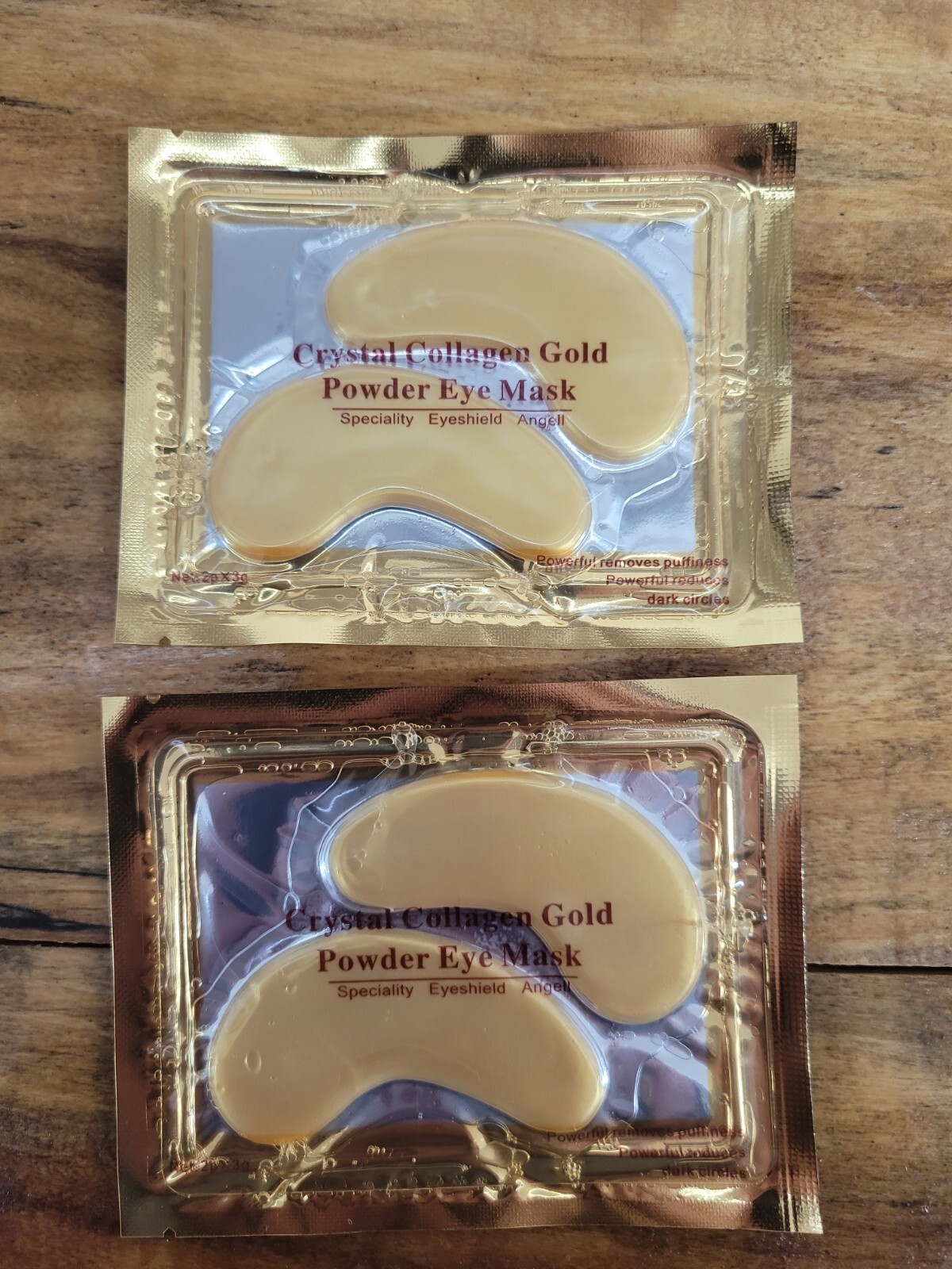 2 Anti Aging Crystal Collagen Gold Powder Eye Mask Patches Wrinkle Dark ...