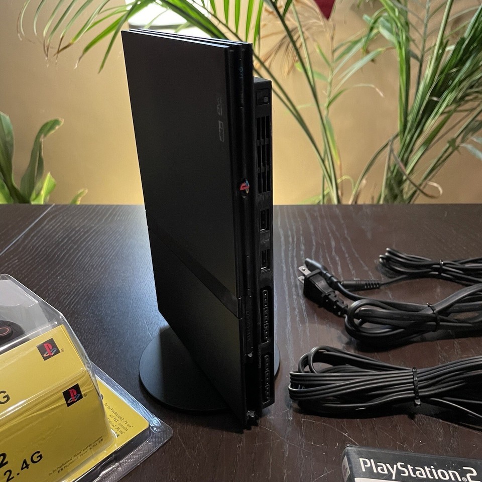 Sony PlayStation 2 Slim Console & Games Bundle With New Wireless ...