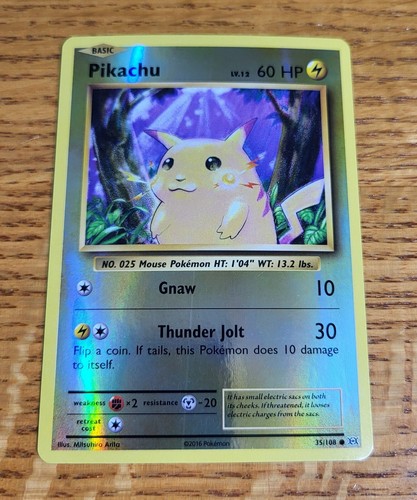 Pikachu Reverse Holo 35/108 Pokemon TCG XY Evolutions Card 2016 | eBay