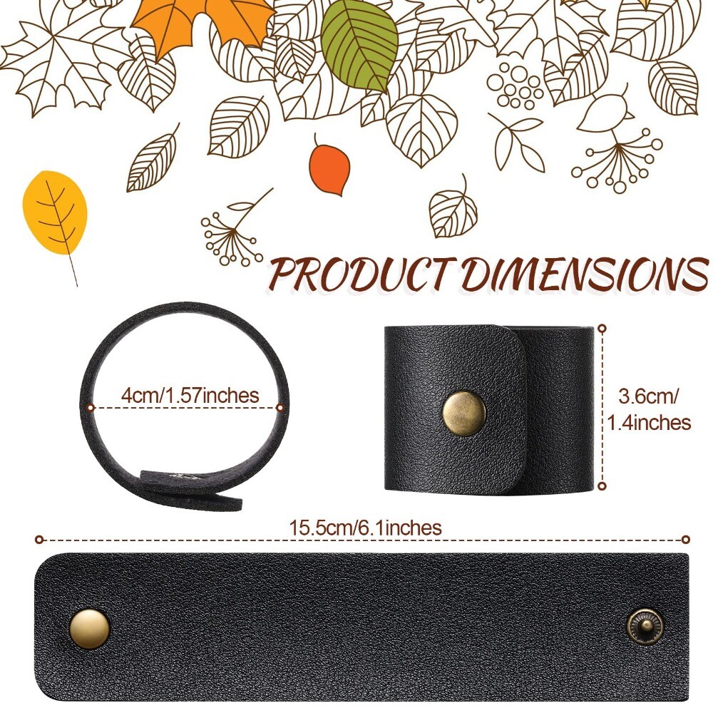 12Pcs Handmade Napkin Rings Rustic Napkin Ring Buckles Serviette Rings ...