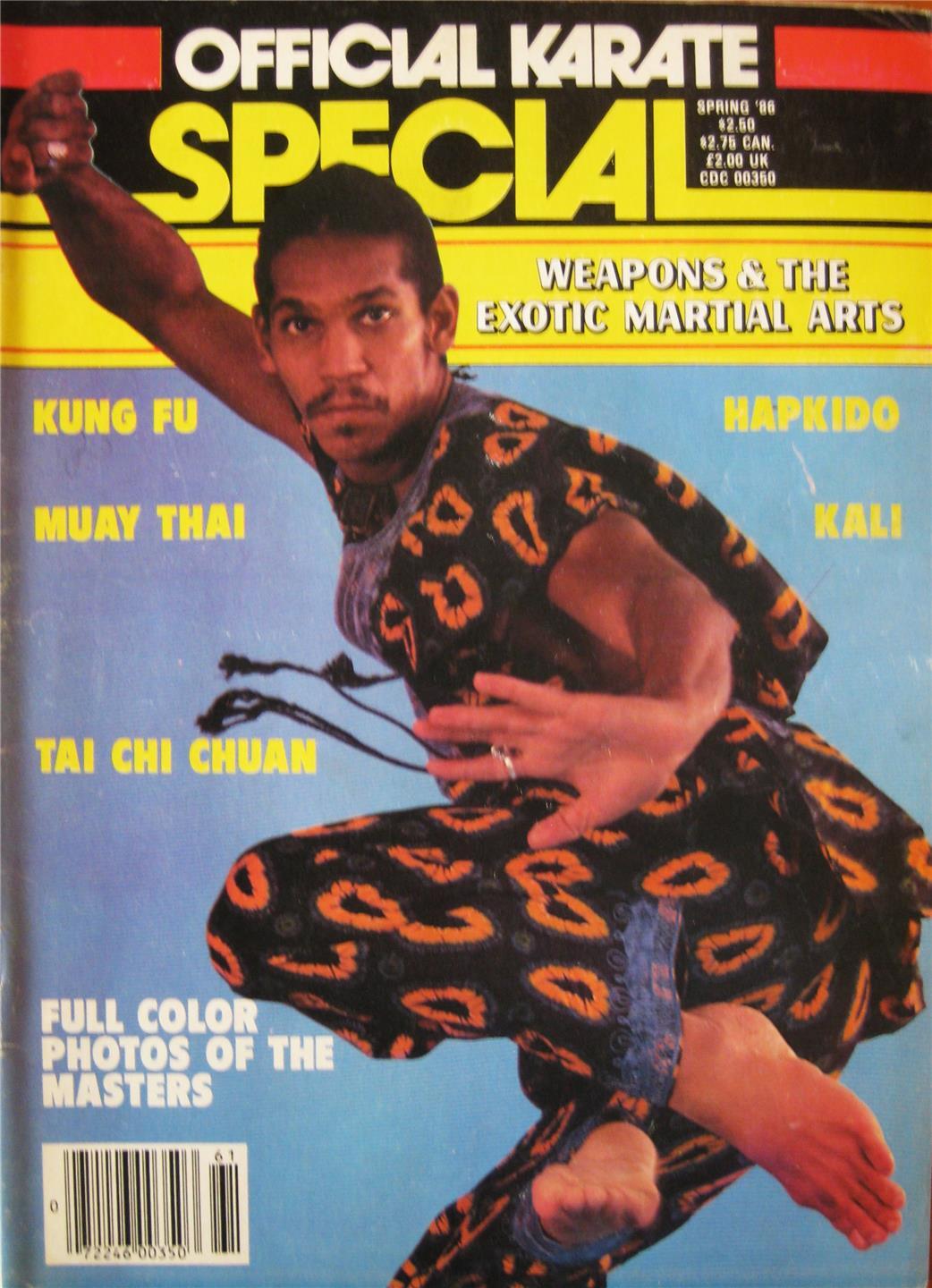 1986 OFFICIAL KARATE SPECIAL WEAPONS & EXOTIC MARTIAL ARTS KALI KARATE ...