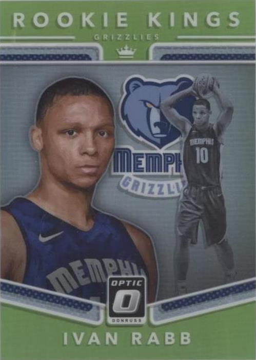 2017-18 Panini Donruss Optic - Rookie Kings Ivan Rabb #7 Lime Green ...