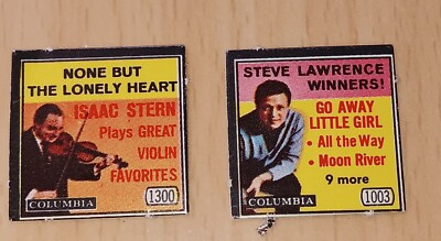 Vtg 1960s MINIATURE 7/8" DOLLHOUSE Mattel BARBIE ISSAC STERN STEVE ...