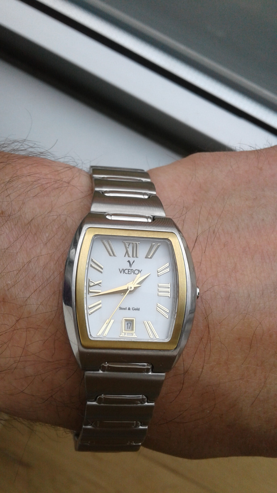 Viceroy 40382 PREMIUM STEEL & 18K SOLID GOLD VINTAGE COLLECTION NOS ...