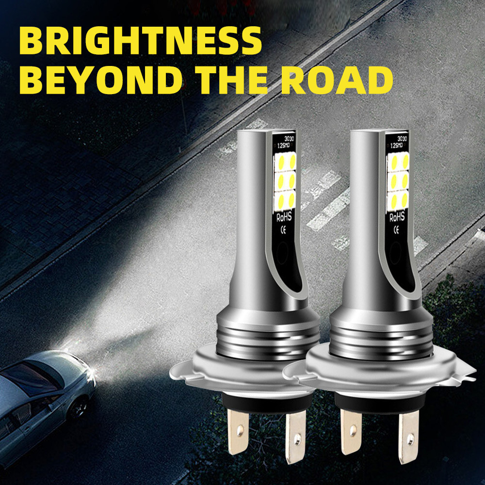 4PCS H7 LED Headlight Globes 2000W 30000LM 6000K Fog Bulb Lamp High Low ...