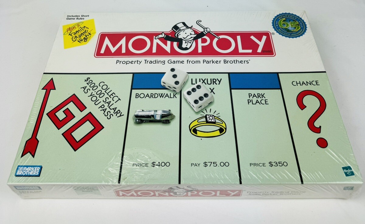 NEW Monopoly Vintage 65th ANNIVERSARY Collector's Edition 1999 Game ...