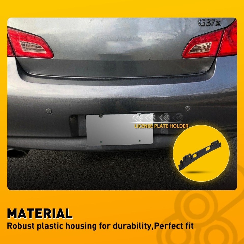 Rear License Plate Mounting Bracket Tag Holder Black 2008-2013 For ...