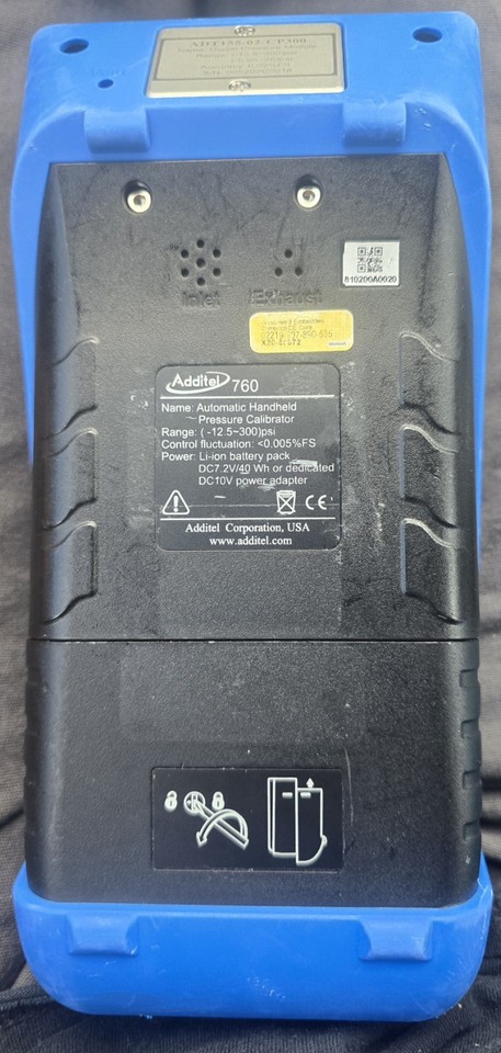 Additel ADT760 ADT 760 Automatic Handheld Pressure Calibrator P/N ...