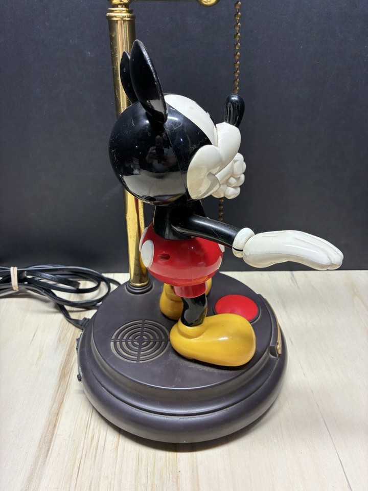 *READ* Disney Mickey Mouse Animated Talking Table Lamp Vintage | eBay