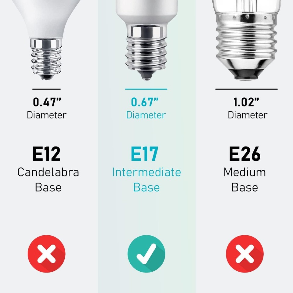 E17 LED Bulb 6W(60 Watt Equivalent), Intermediate Base Daylight White ...
