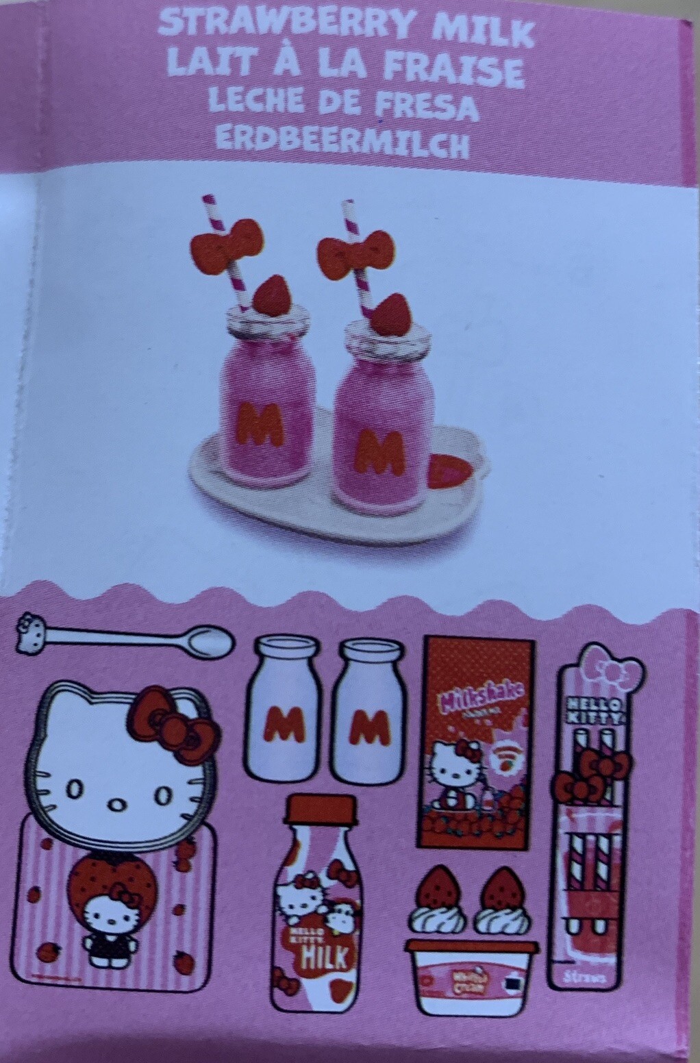New MGA MiniVerse Make it Mini Food Pink Hello Kitty Strawberry Milk ...