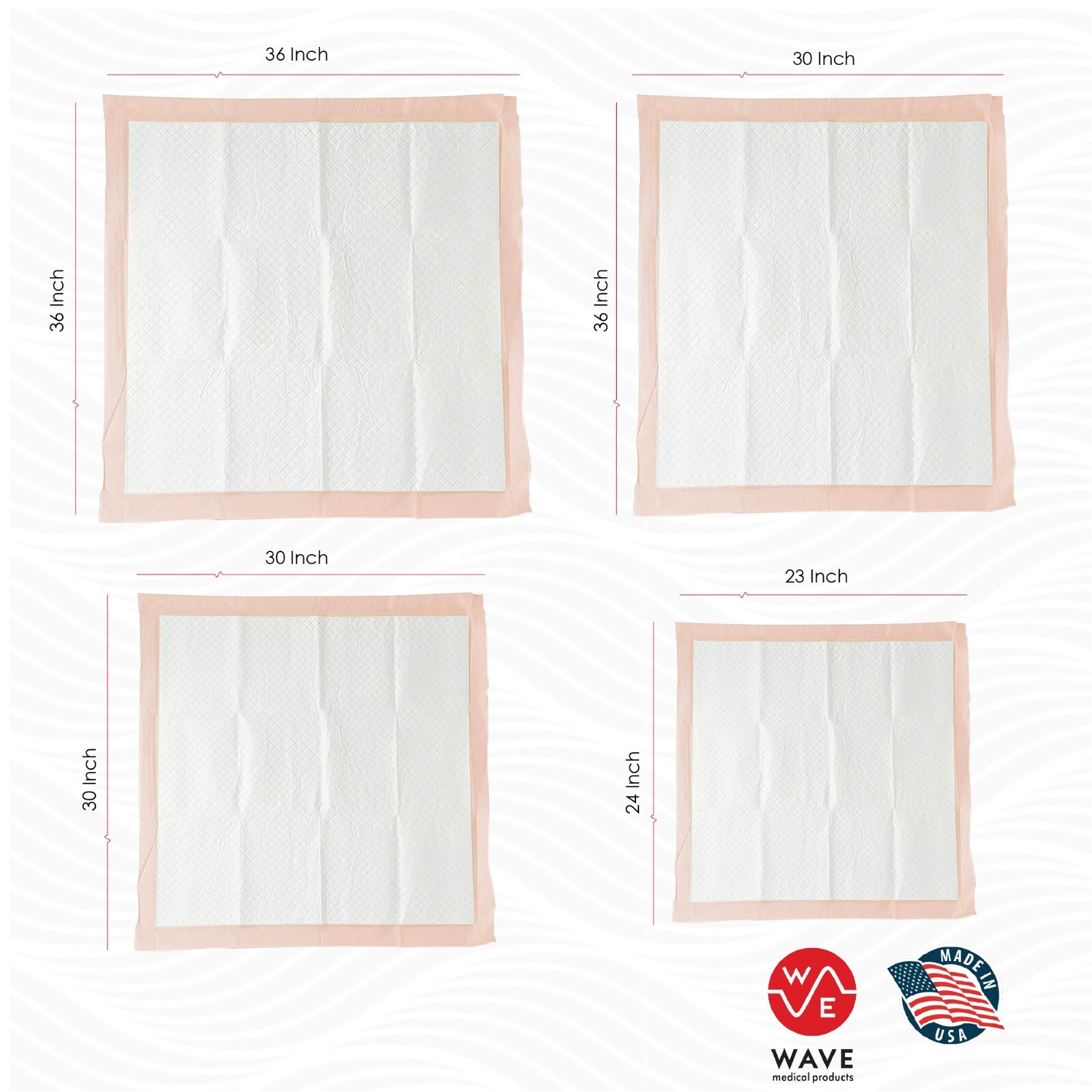 25 30x36 Heavy Pads Adult Urinary Incontinence Disposable Bed Pee ...