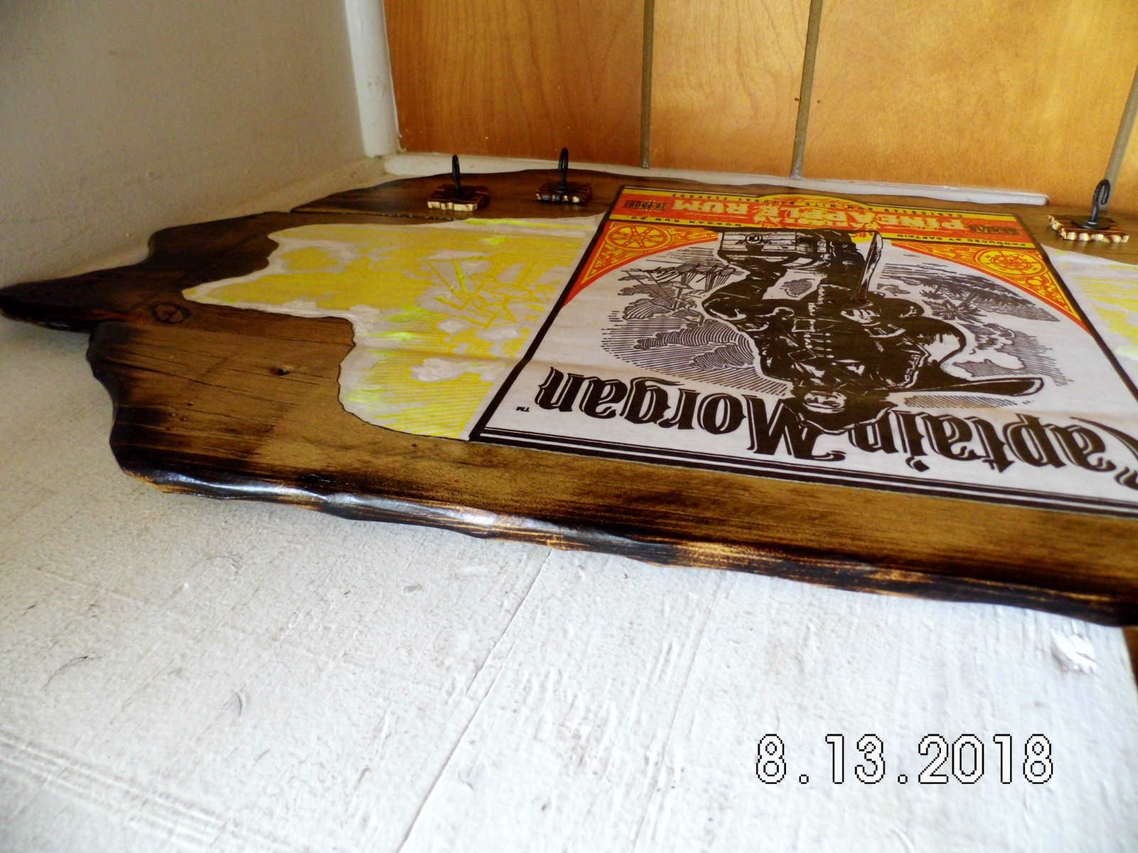 Handmade Wooden Captain Morgan Pineapple Rum Bar Sign/Key Holder 2018 ...