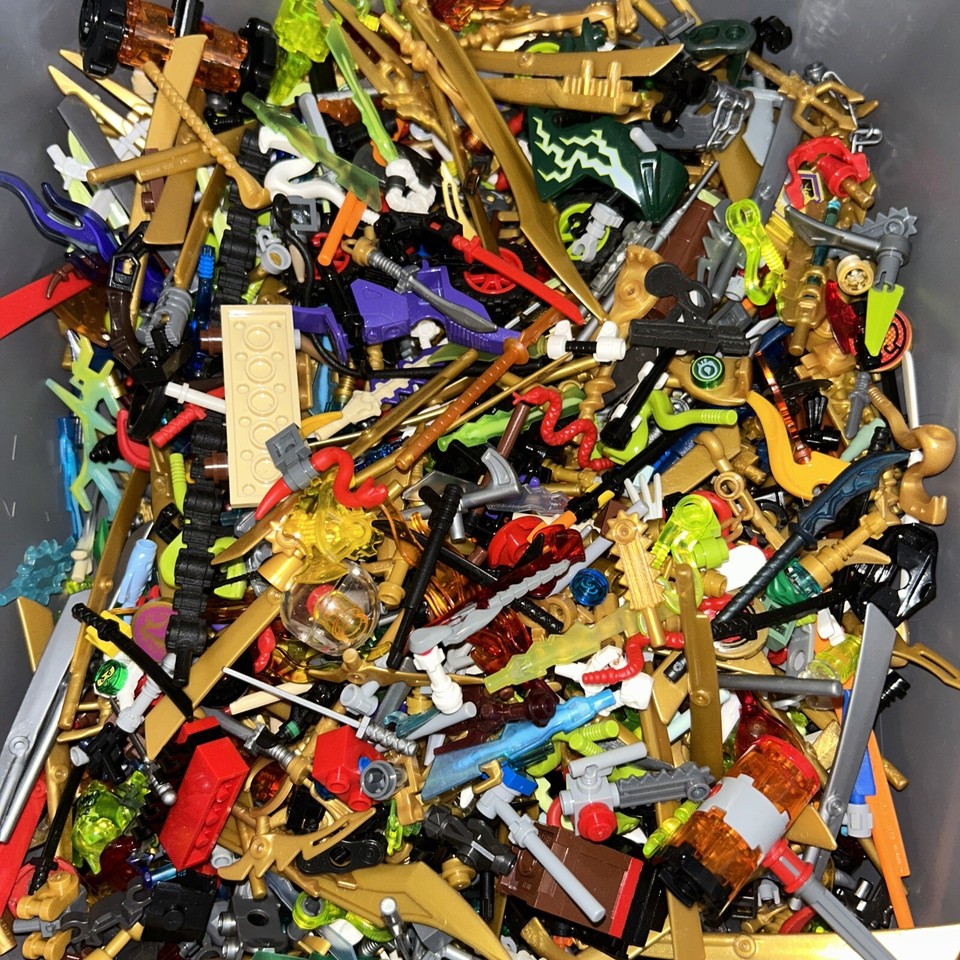 Random Lot Of 20 Pcs Lego Ninjago Chima Minifigure Accessories Weapons ...