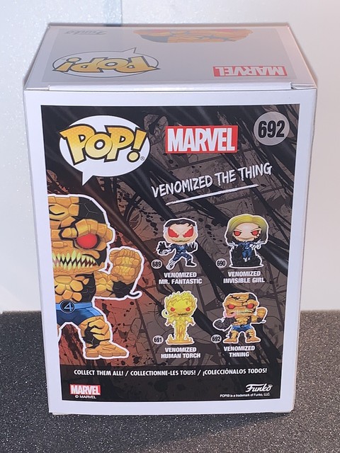 Funko POP! Marvel Venomized The Thing Exclusive Vinyl Figure #692 ...