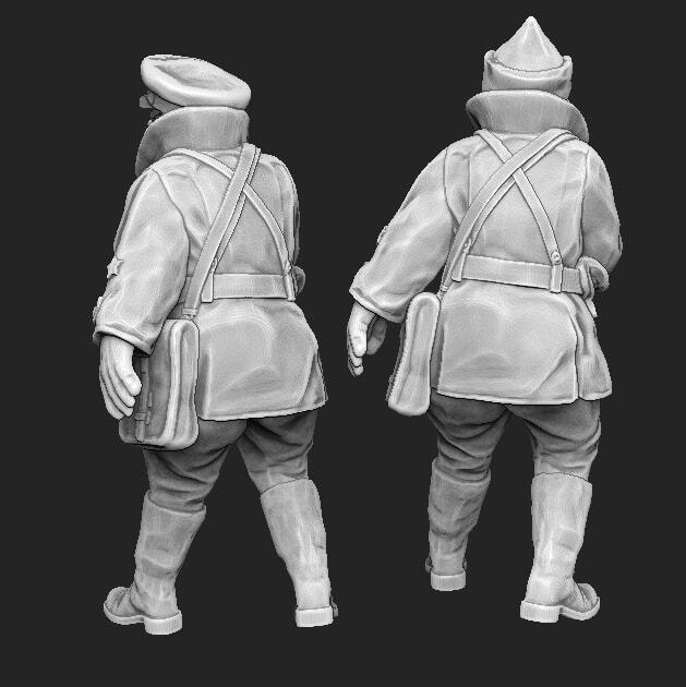 Just Some Miniatures WW2 Soviet Commissars Bolt Action 20mm 28mm 40mm ...