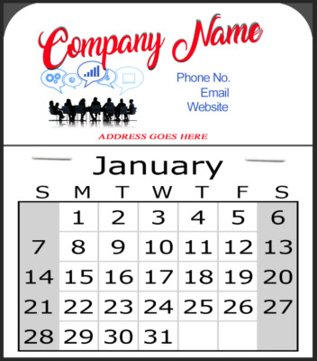 36 Custom Stick Calendars Sticky Months Company Birthday Calendar ...