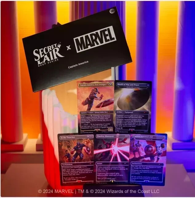 Magic the Gather Marvel Secret Lair Captain America Foil Edition ...