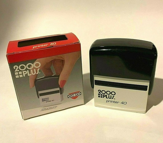 Cosco 2000 Plus Printer 40 Self Inking Style Blank Stamp Dater NOS for ...