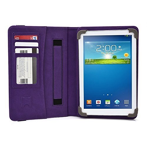 Visual Land Prestige Elite 7QS Tablet Case, UniGrip PRO Series - PURPLE ...