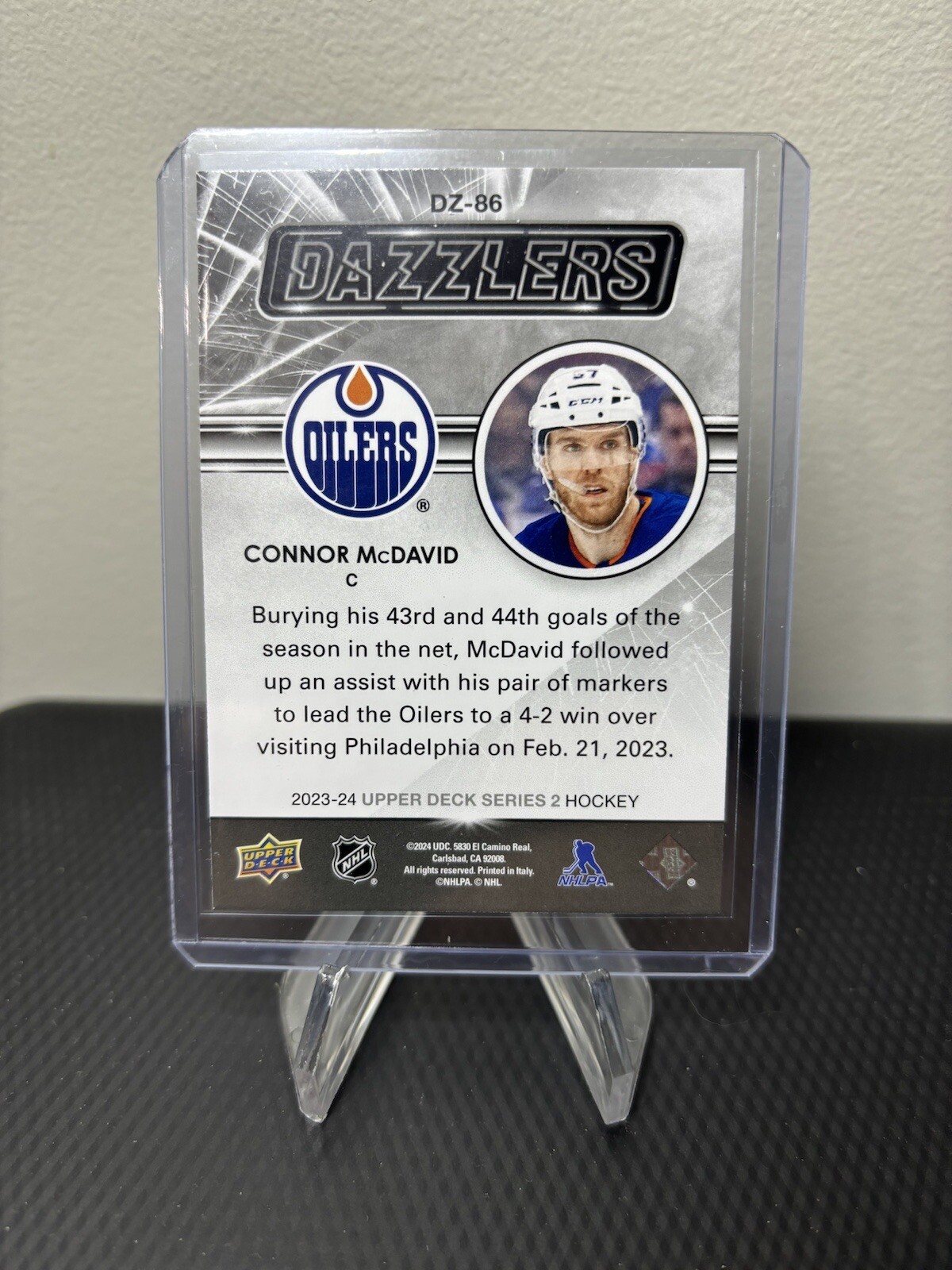 2023-2024 Upper Deck Series 2 Connor McDavid Dazzlers Orange | eBay